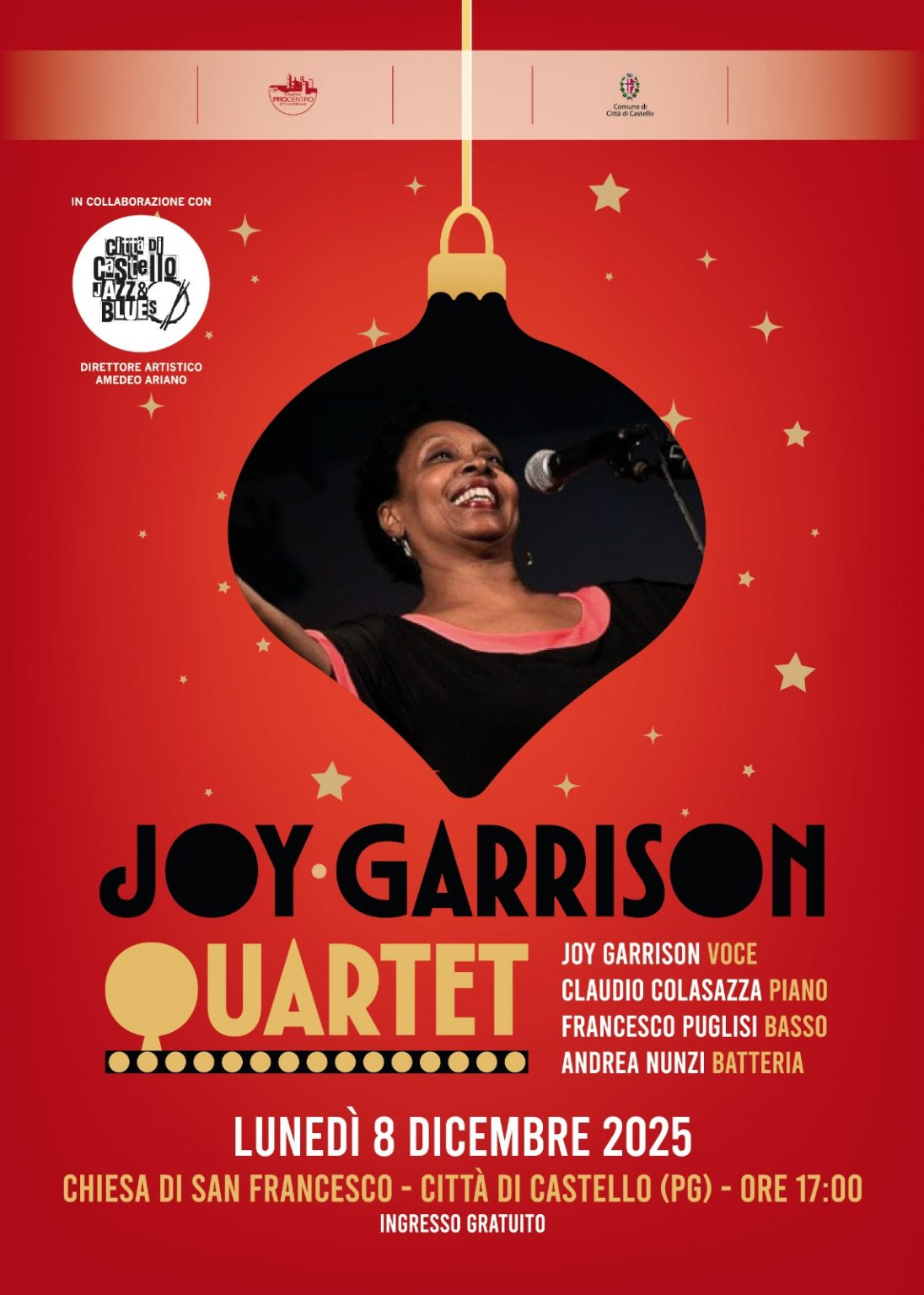 Joy Garrison a Città di Castello, lunedì 8 dicembre 2025, nella storica ...